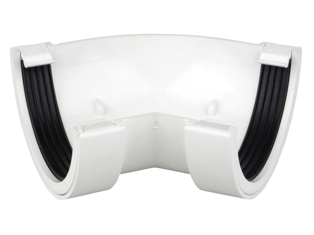 0T004 - Osma 112mm Half Round Gutter 45 Degree Angle – gutters.co.uk
