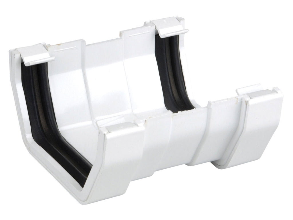 4T809 - Osma 100mm Square line Gutter Union – gutters.co.uk
