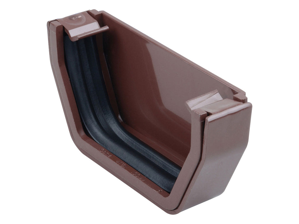 4T811 - Osma 100mm Square Line Gutter External Stopend – gutters.co.uk