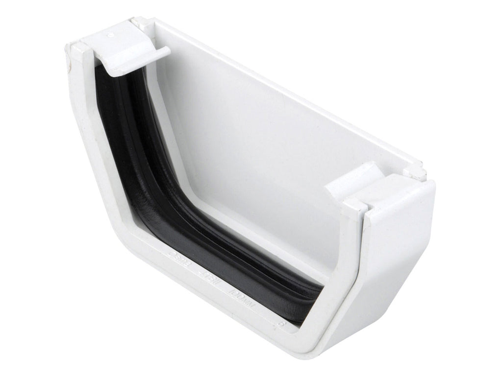 4T811 - Osma 100mm Square Line Gutter External Stopend – gutters.co.uk