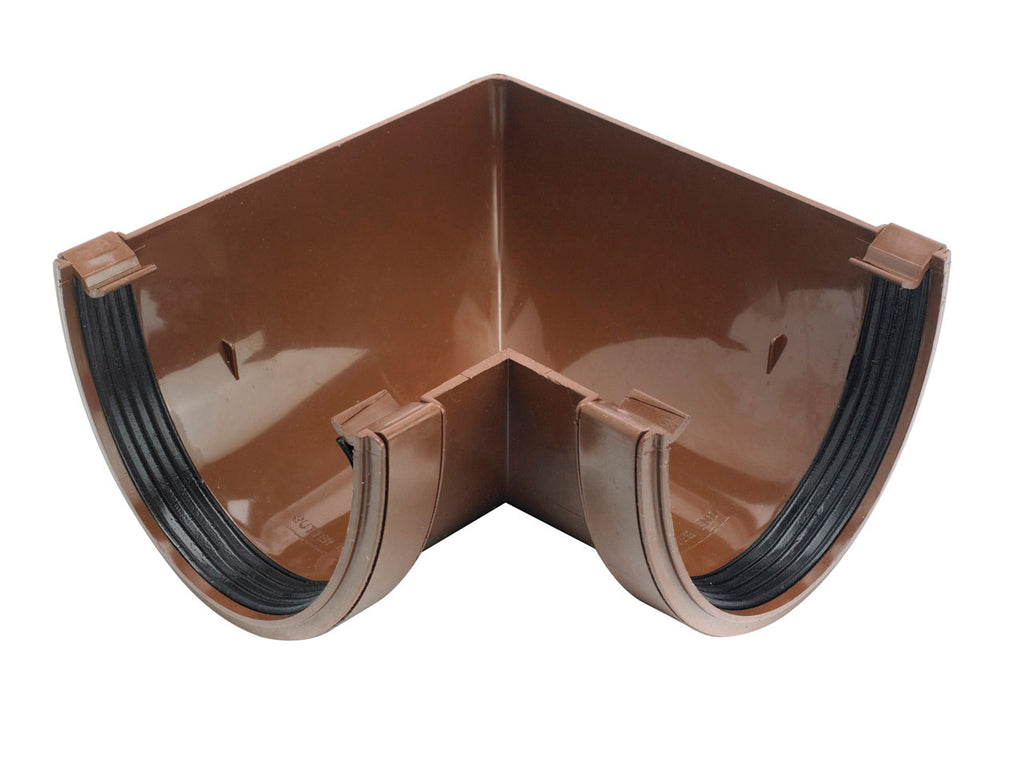 9T903- Osma 113mm x 76mm Deep Line Gutter 90 Degree Angle – gutters.co.uk
