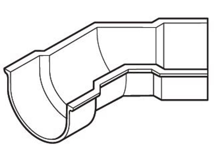 Alumasc Heritage Cast Aluminium Beaded Deep Run 135 Degree Angle Combi ...