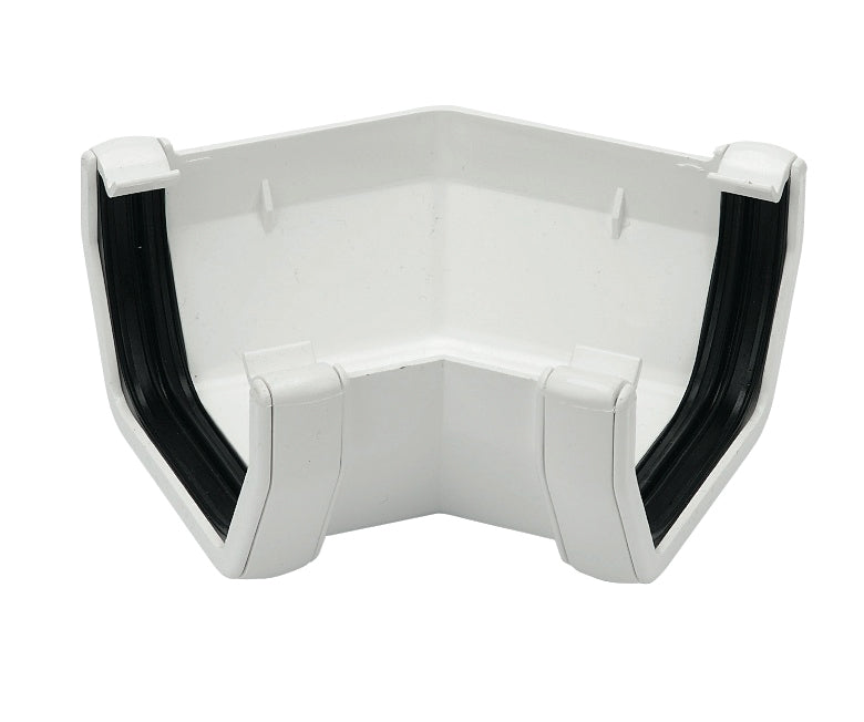RAS2 - Floplast 114mm Square Line Gutter 135 Degree Angle – gutters.co.uk