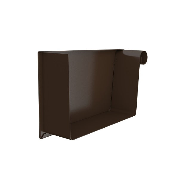 Lindab Steel Rectangular Gutter Stop End - Right Hand – gutters.co.uk