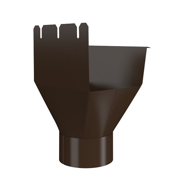 Lindab Steel Rectangular Gutter Outlet - 75mm Outlet – gutters.co.uk